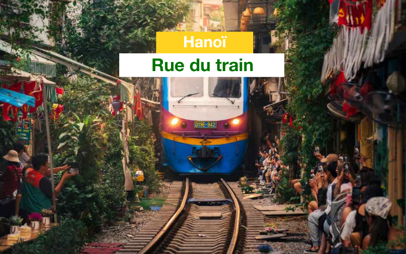 Visiter la rue du train à Hanoï avec le guide pratique par des locaux